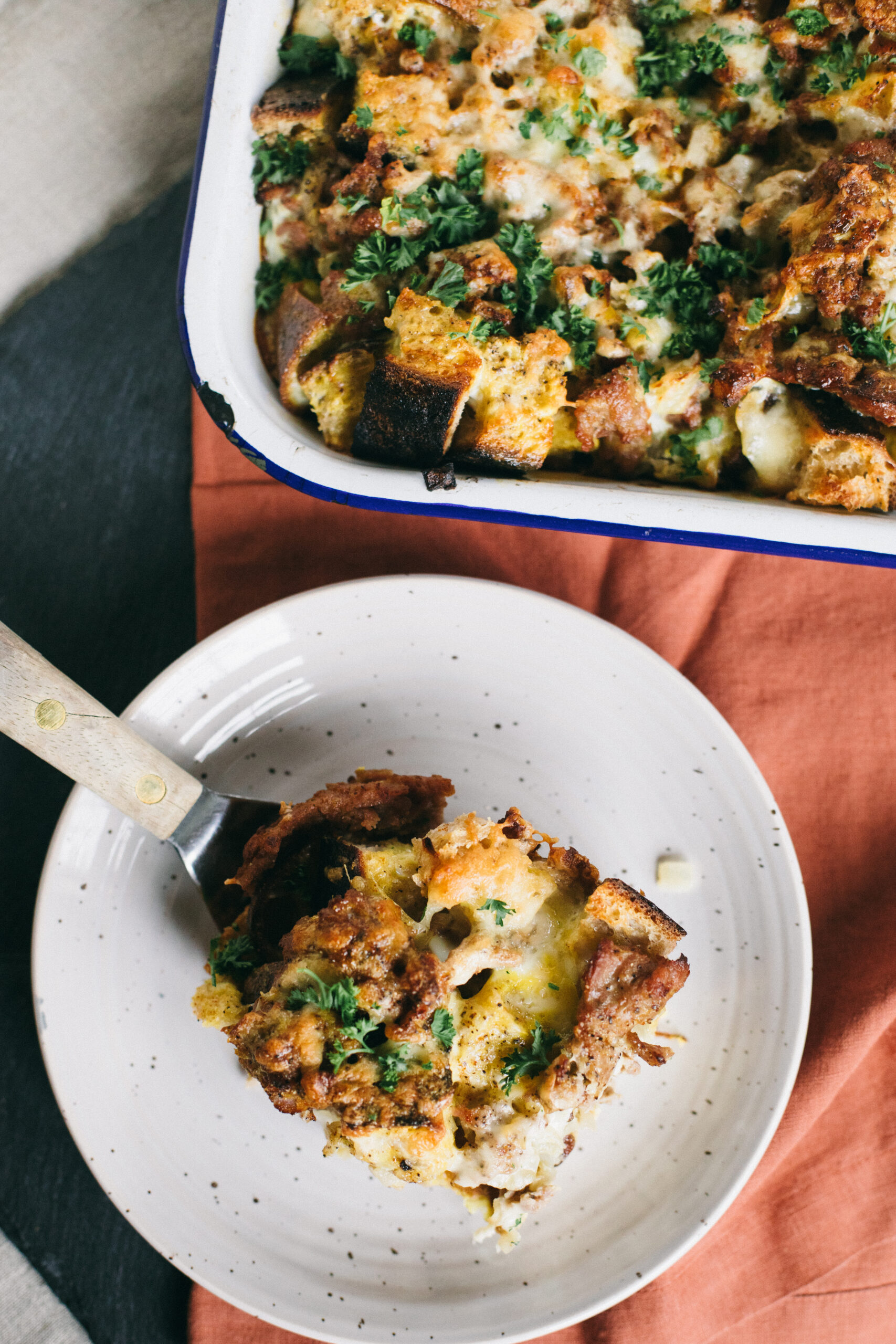 Sourdough Breakfast Strata is easy and delicious - Potager Online