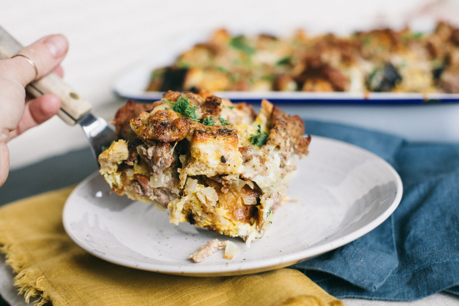 Sourdough Breakfast Strata is easy and delicious - Potager Online