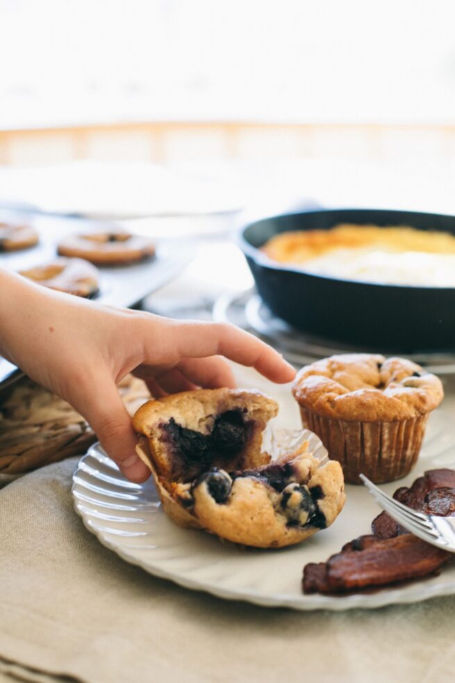 Easy Weekday Blueberry Muffins - Potager Online